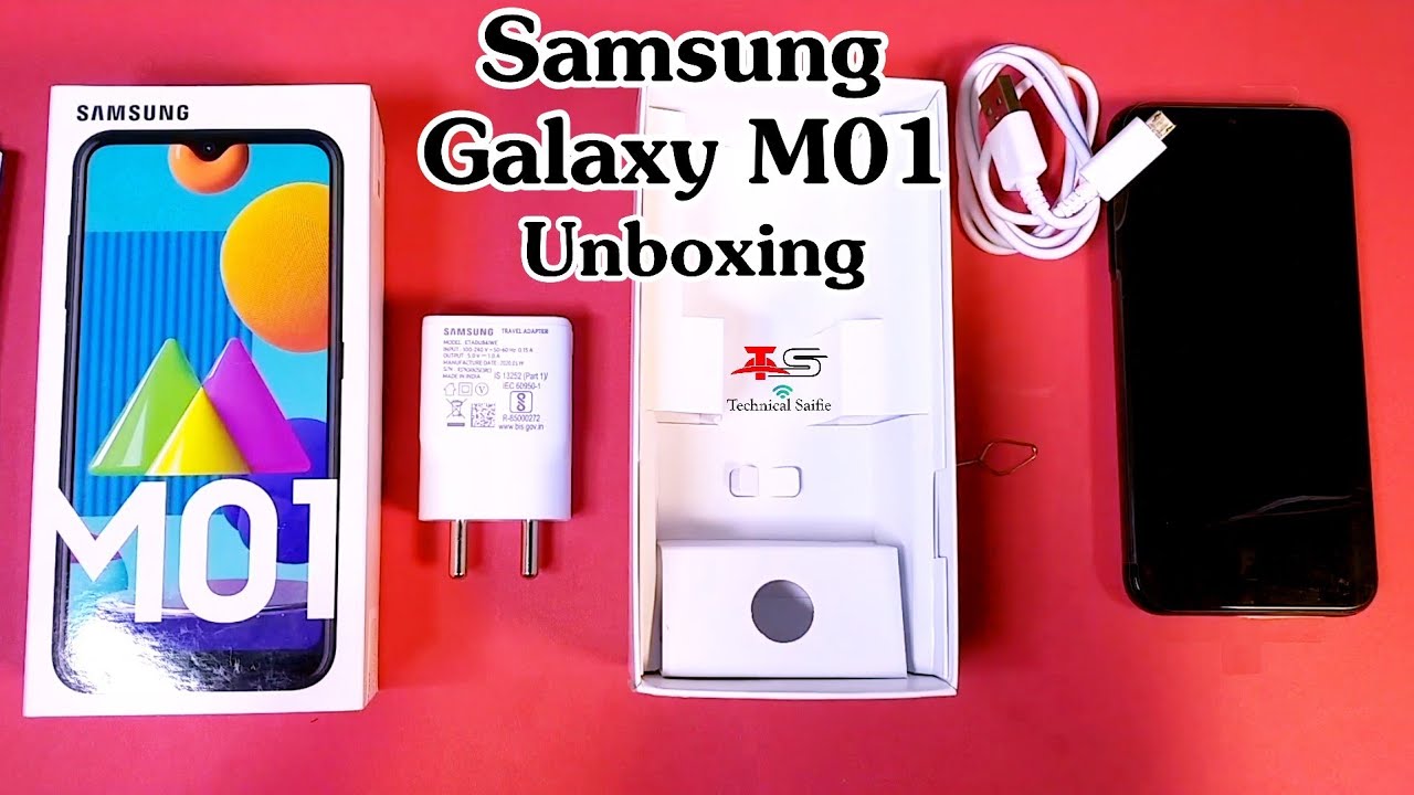 Samsung Galaxy M01 Black Colour Unboxing, Free Ram & Storage, 4000 mAh ...