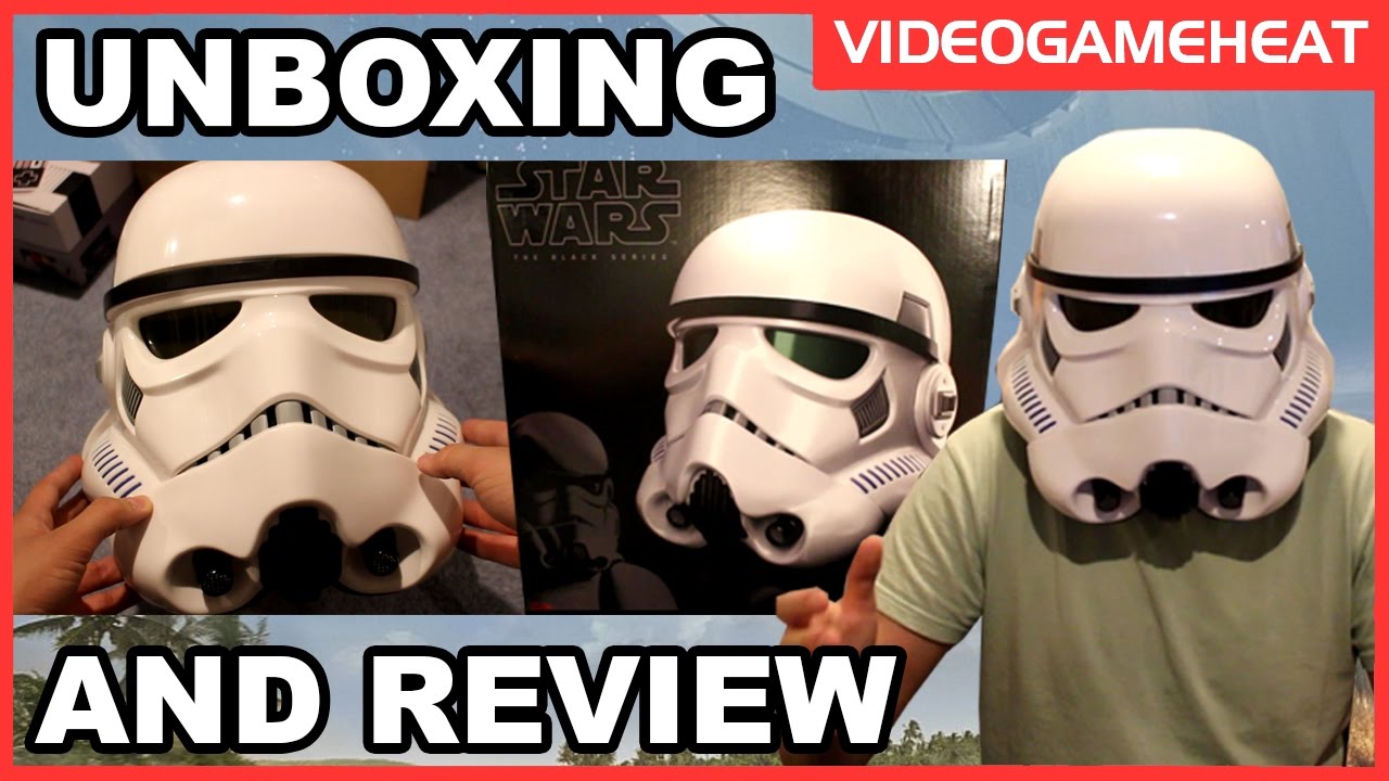 Star Wars Black Series STORMTROOPER Voice Changer Helmet Review And ...