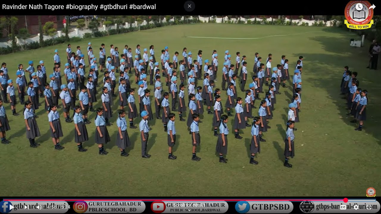 Ravinder Nath Tagore #biography #gtbdhuri #bardwal - YouTube