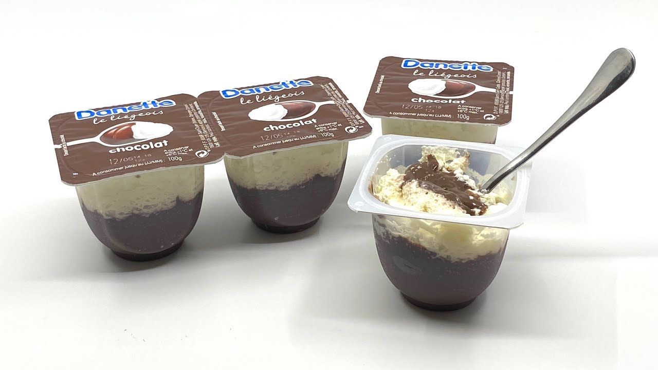 Danette Le Liégeois Chocolat de Danone - YouTube