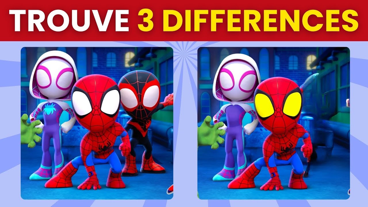 Trouve les Différences : SPIDERMAN 2 | Marvel spidey , Ghost spider ...