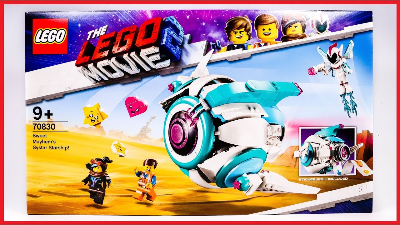 LEGO Movie 2 70830 Sweet Mayhem’s Systar Starship Speed Build - YouTube