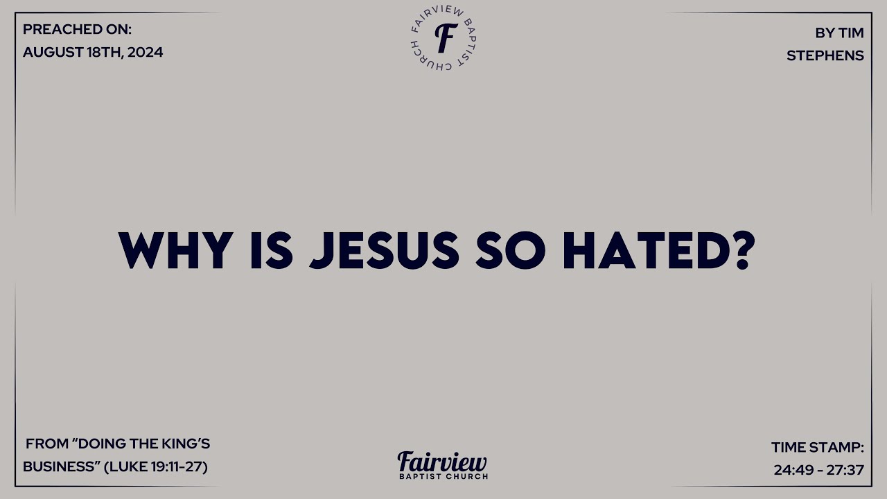 Why Is Jesus So Hated? - YouTube