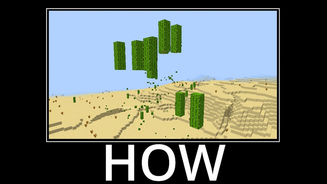 Minecraft Wait What Meme Cursed Cactus - YouTube