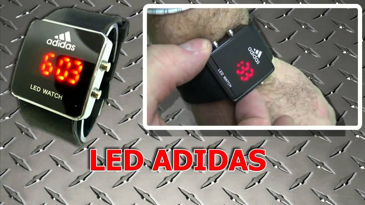 Часы Adidas Led Watch - YouTube