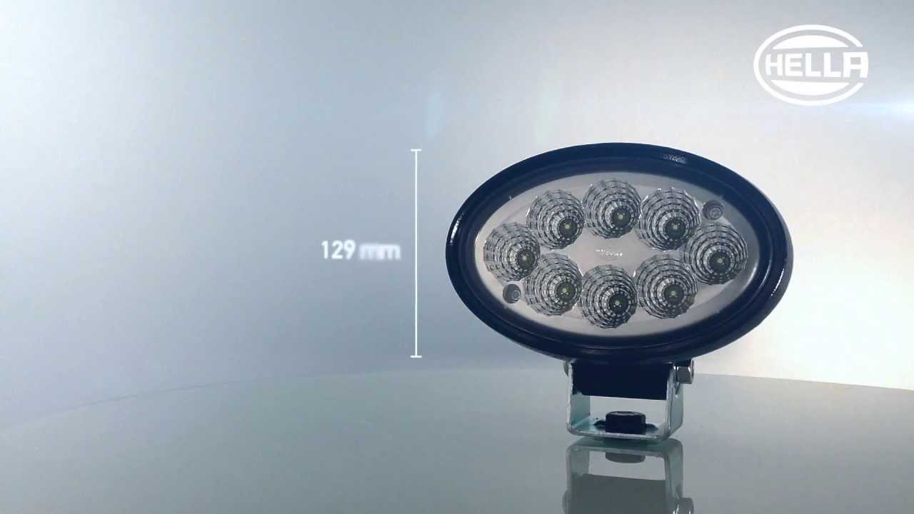Projecteur de travail Oval 100 LED - caractéristiques techniques - YouTube
