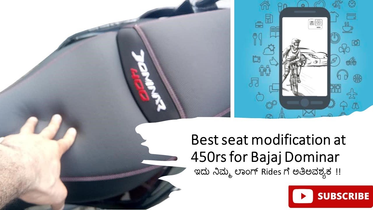 Bajaj Dominar seat modification | seat cushioning for long rides ...