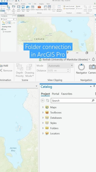 How to connect a folder in ArcGIS Pro? #shorts #short #beginnermap - YouTube