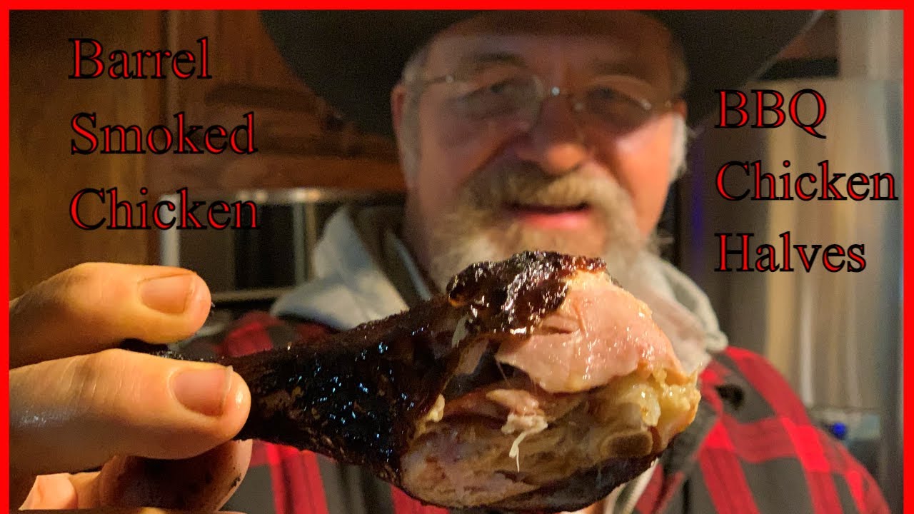 How To BBQ Chicken Halves In One Hour | Smoked Chicken On A Drum Smoker ...