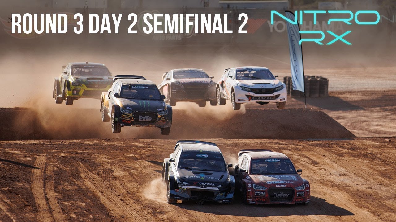 2021 Nitro Rallycross Round 3 Day 2 SemiFinal 2 | FULL RACE - YouTube
