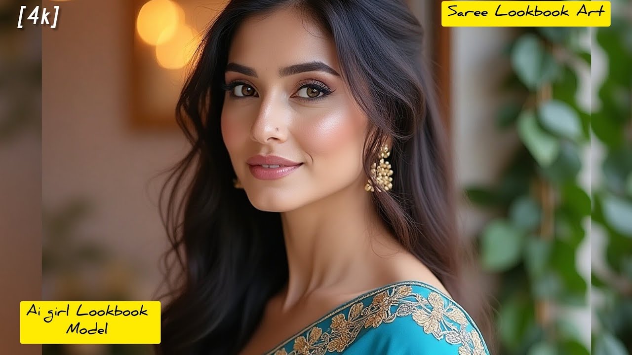 [4k] Real Indian Ai Art Lookbook - Ai Indian Model - Saree Beauty 😍 ...