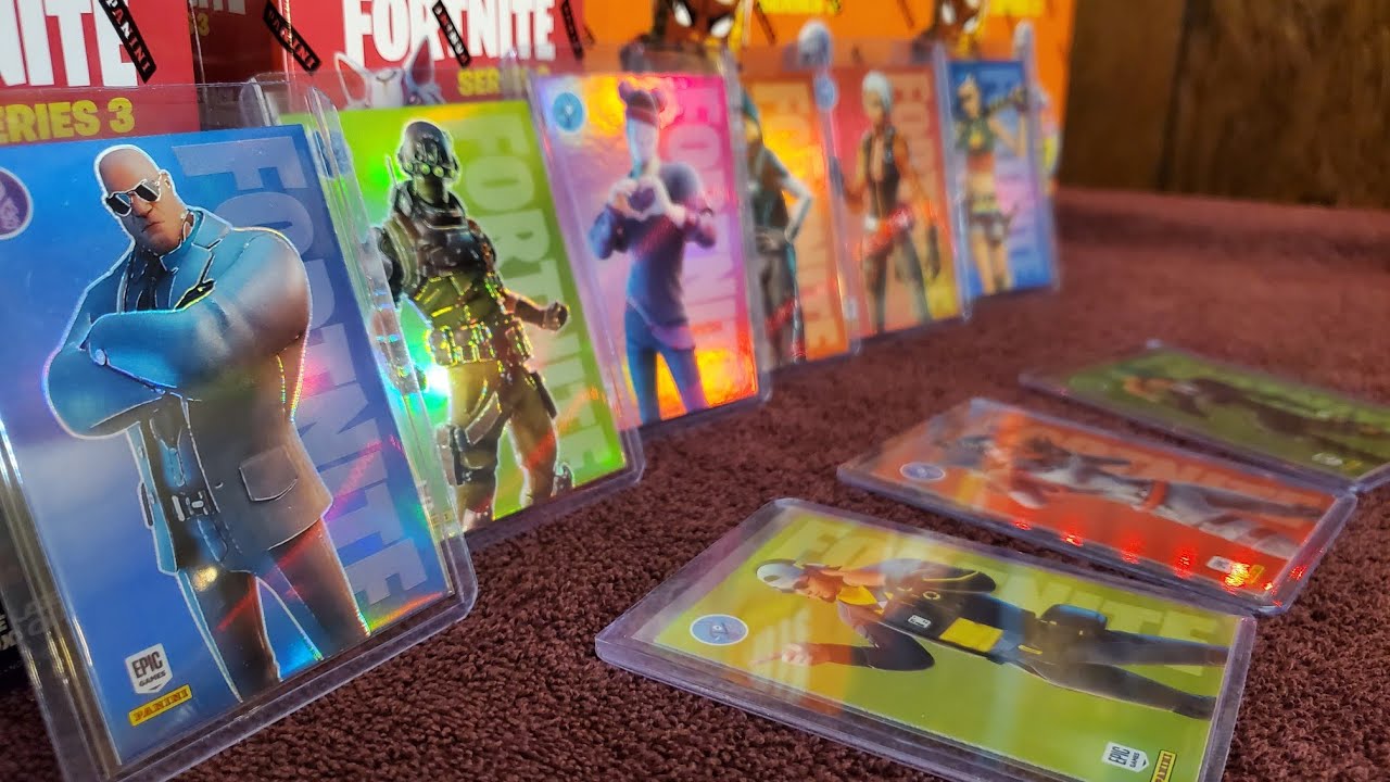 Opening 25 Gamestop Clearance Fortnite Series 3 Card Packs | Pack ...