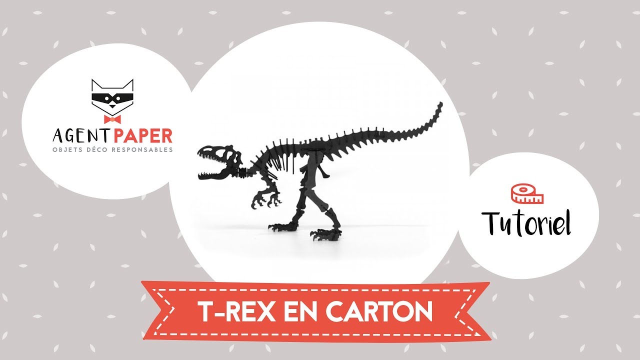 T-rex en carton - Tutoriel - YouTube