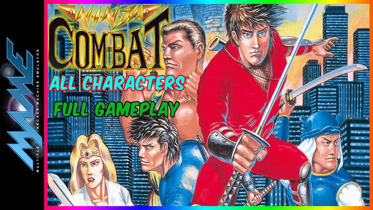 Ninja Combat: All Characters - Full Gameplay [MAME/ARCADE] - YouTube