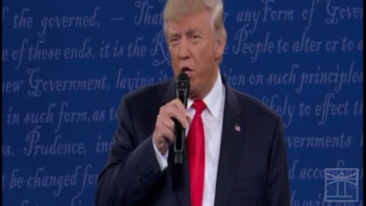 Trump says Bill Clinton is far worse | 2nd Presidential Debate: Clinton ...
