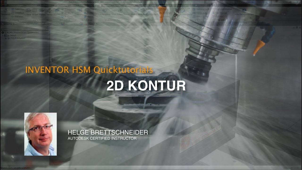 Inventor HSM Quicktutorials - Konturfräsen - YouTube