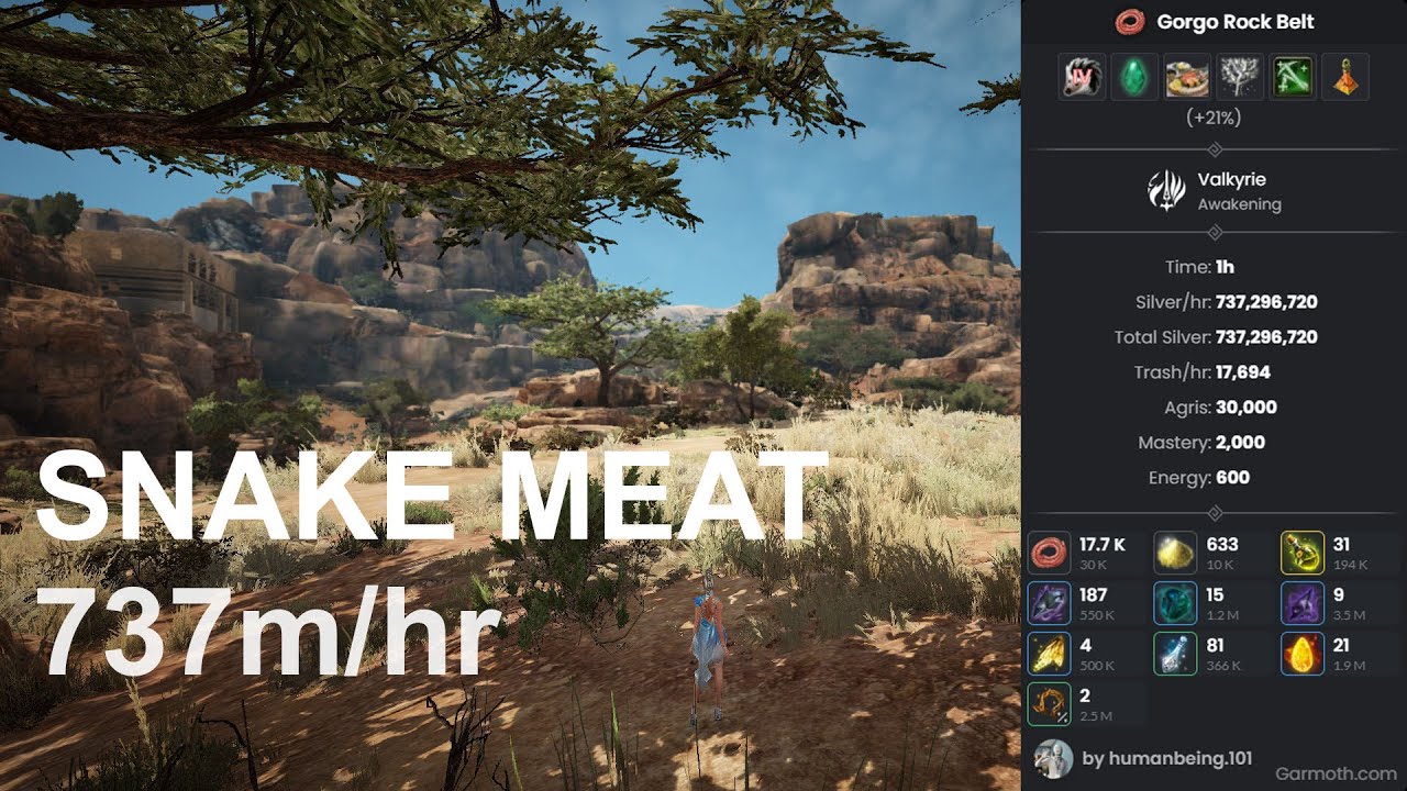 BDO Per Hour Money | Gathering - Snake Meat - YouTube