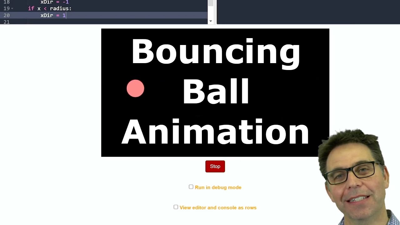 Bouncing Ball Animation Animating Shapes Pyangelo Youtube