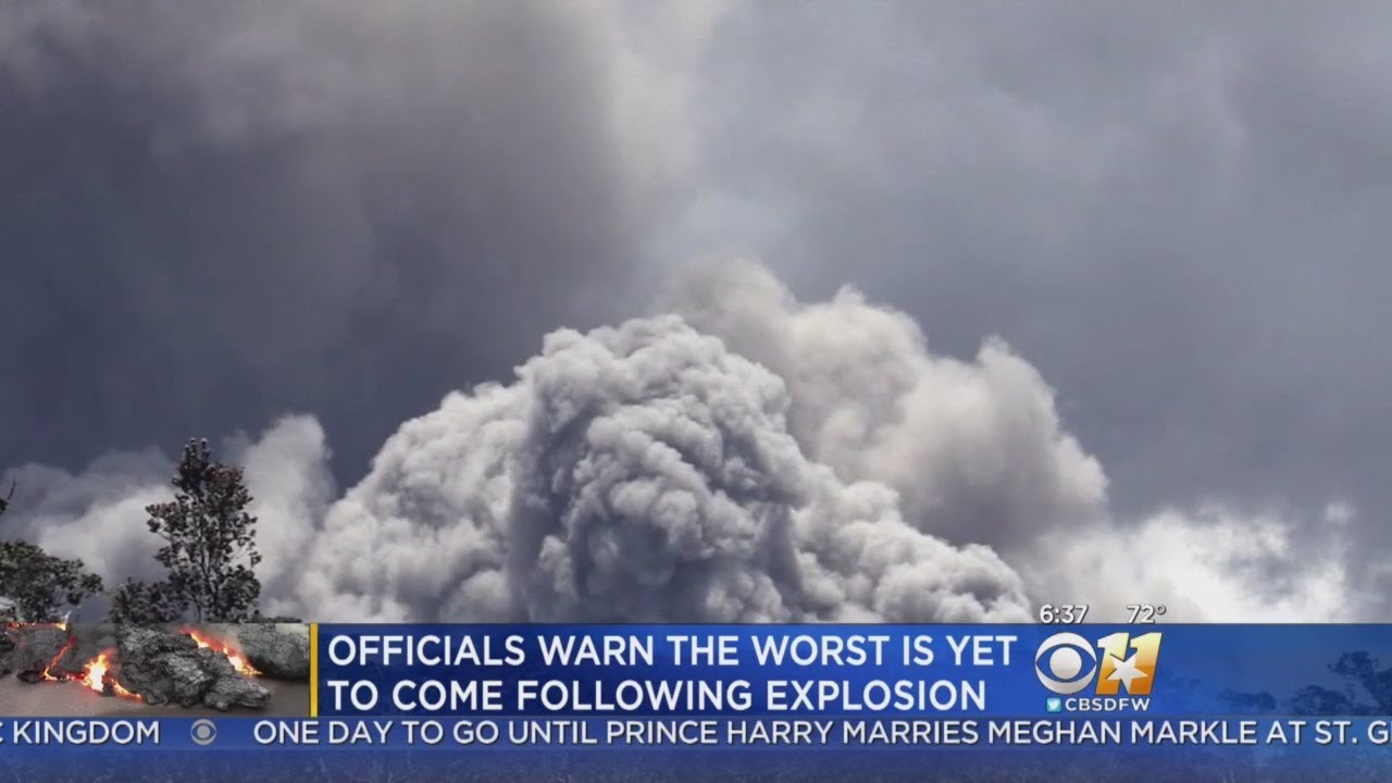 Light Coats Of Gritty Ash Fall Near Erupting Hawaii Volcano - YouTube