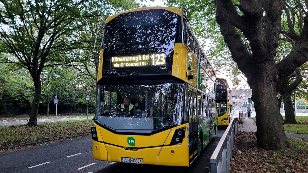 *Brand New* Ride on Dublin Bus EW2 on route 123 (High Street - St.James ...