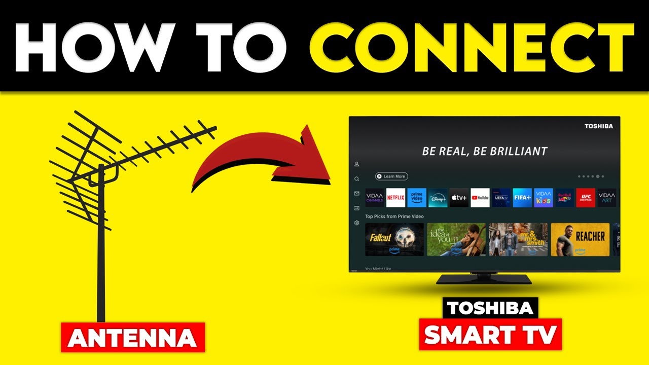How To Connect Antenna Toshiba Smart TV (How To Setup Antenna Toshiba Smart TV) - YouTube