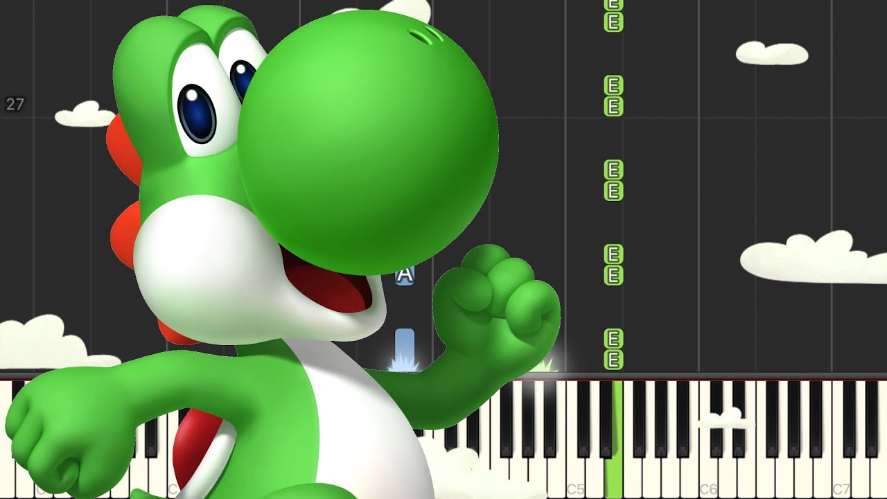 Yoshi's Story Theme - EASY Piano Tutorial - YouTube