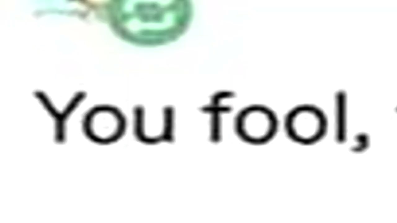 You fool - YouTube