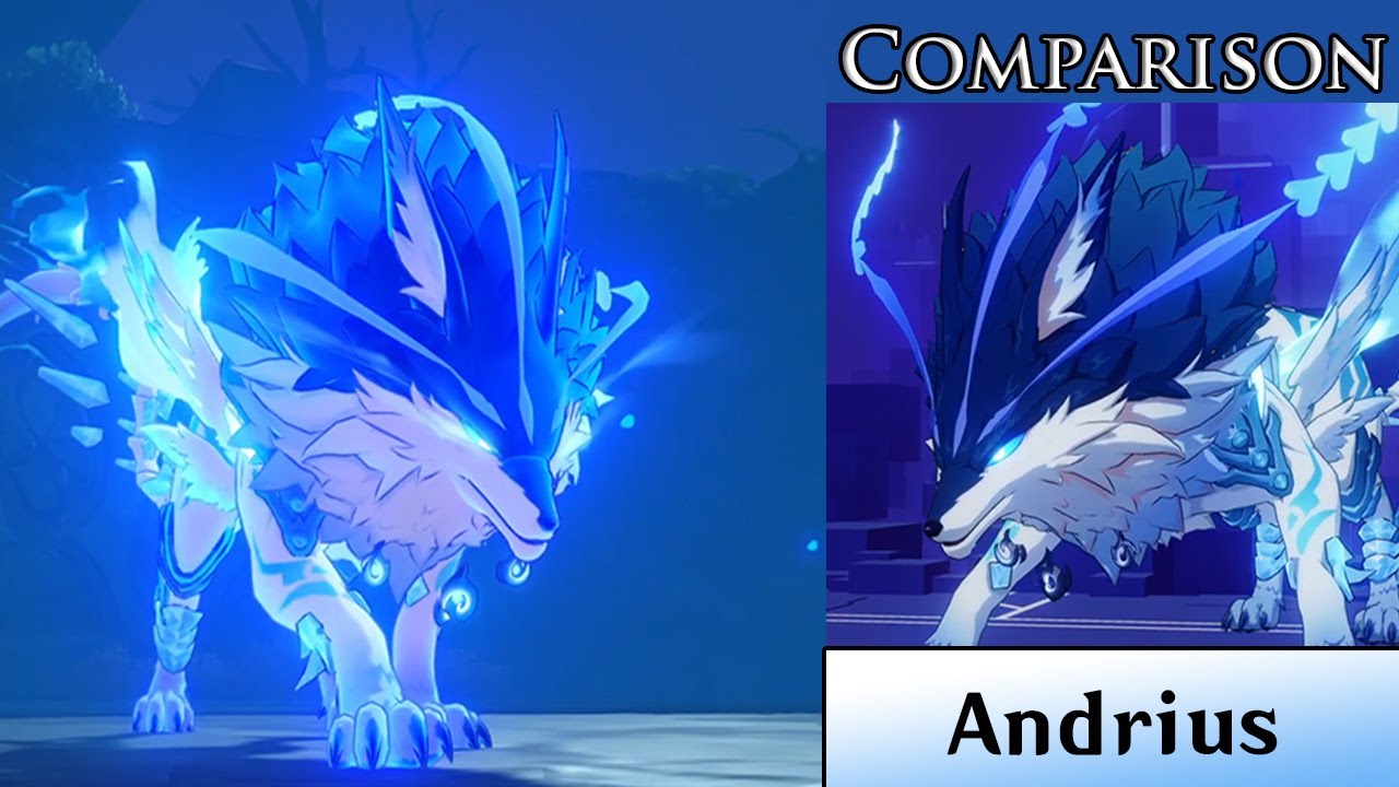 Genshin / Honkai Impact comparison: Andrius, Dominator of wolves - YouTube