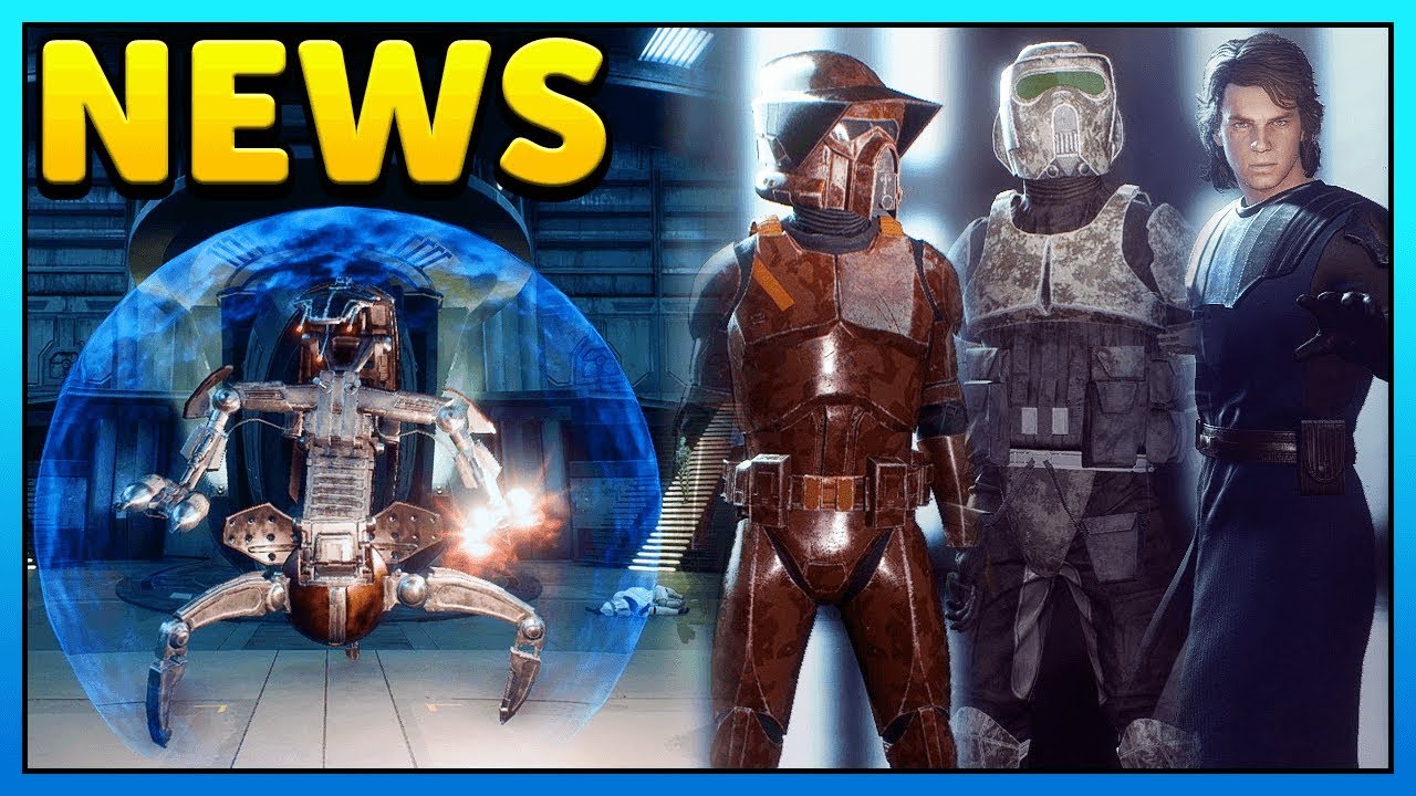 Droideka, Tank, New Skins Gameplay + News - Star Wars Battlefront 2 ...