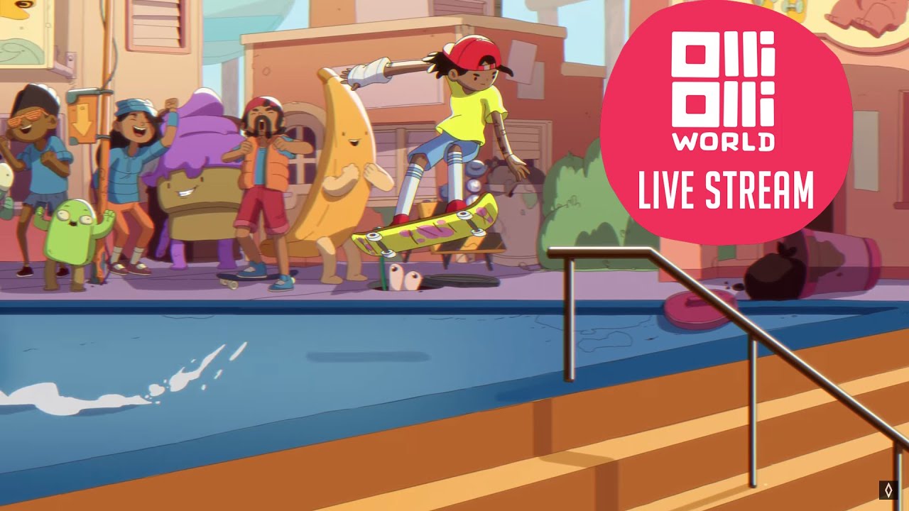 Most fun SKATEBOARD game - OlliOlli World Live Stream Review | Early ...