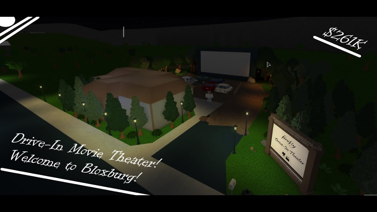 Welcome to Bloxburg! #2 Firefly Drive-in theater! // ROBLOX - YouTube