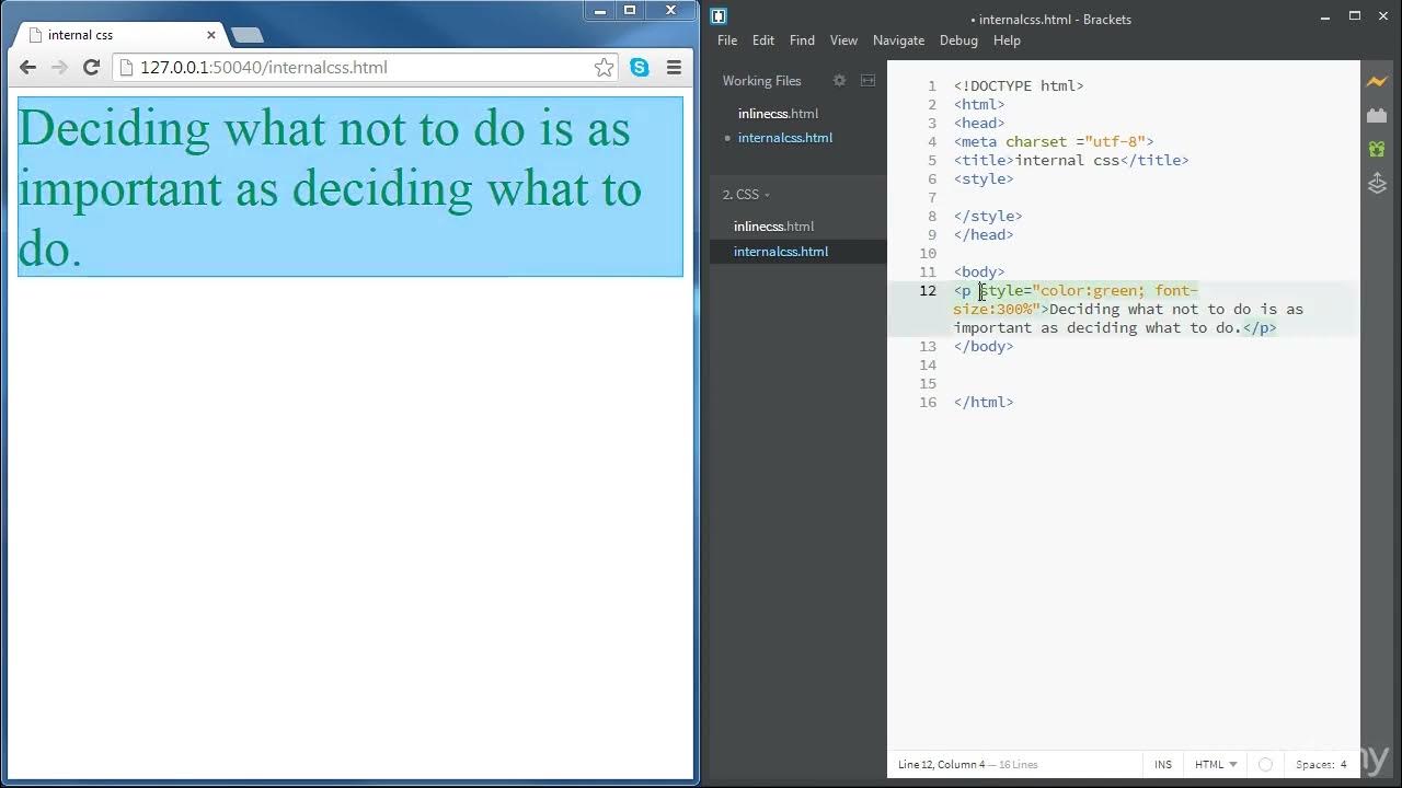 Complete Web Dev 0204 Internal CSS - YouTube