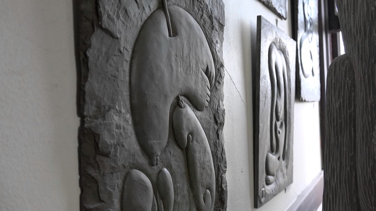 Slate Relief Carving - YouTube