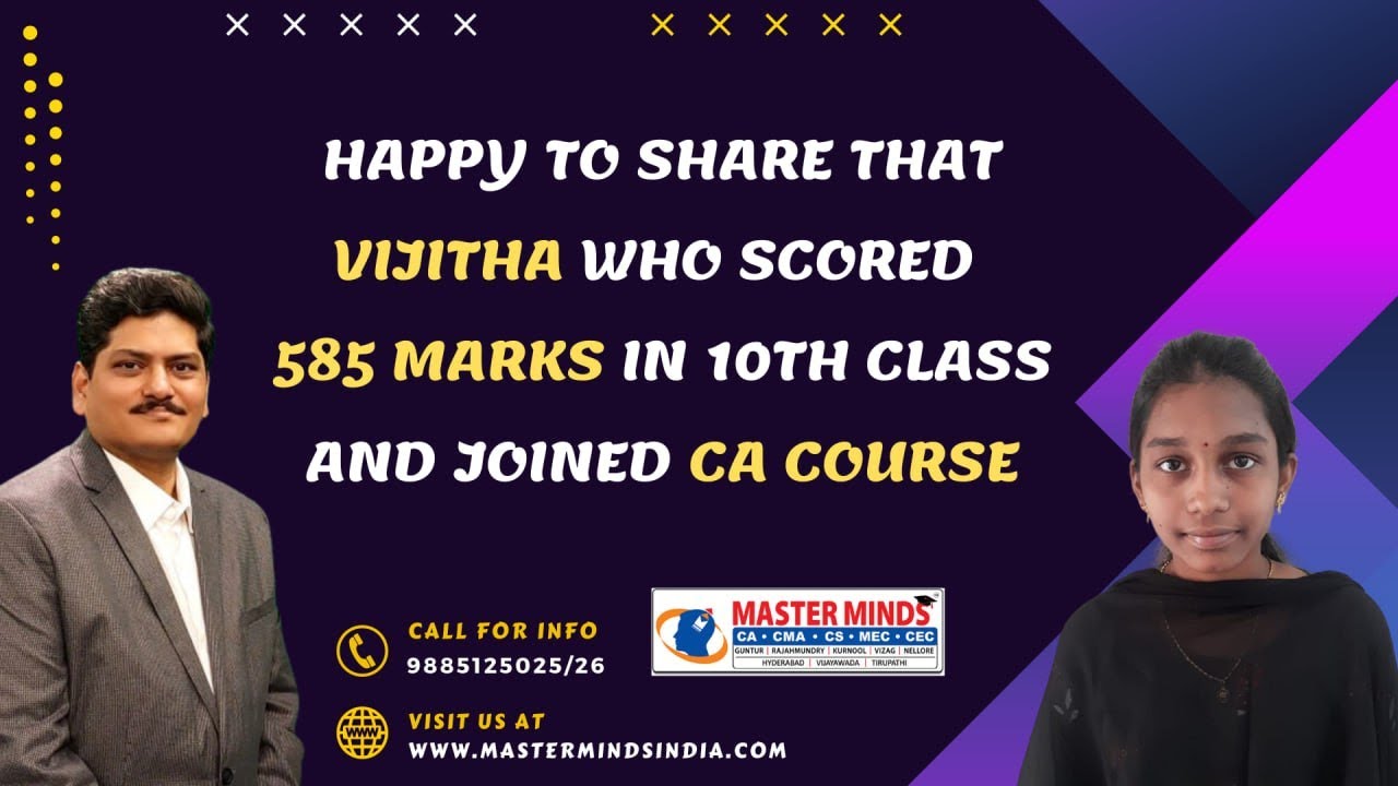 STUDENTS SPEAK | LISTEN TO VIJITHA WHO SCORED 585 MARKS IN 10TH CLASS ...