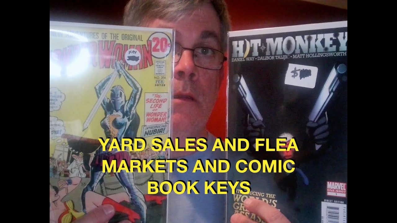 Comic Book Keys at a Yard Sale and a Flea Market. - YouTube