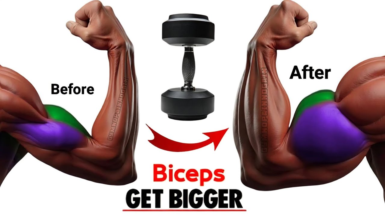 8 Perfect Dumbbell Exercises to: Grow Your Biceps Naturally🎯 - YouTube