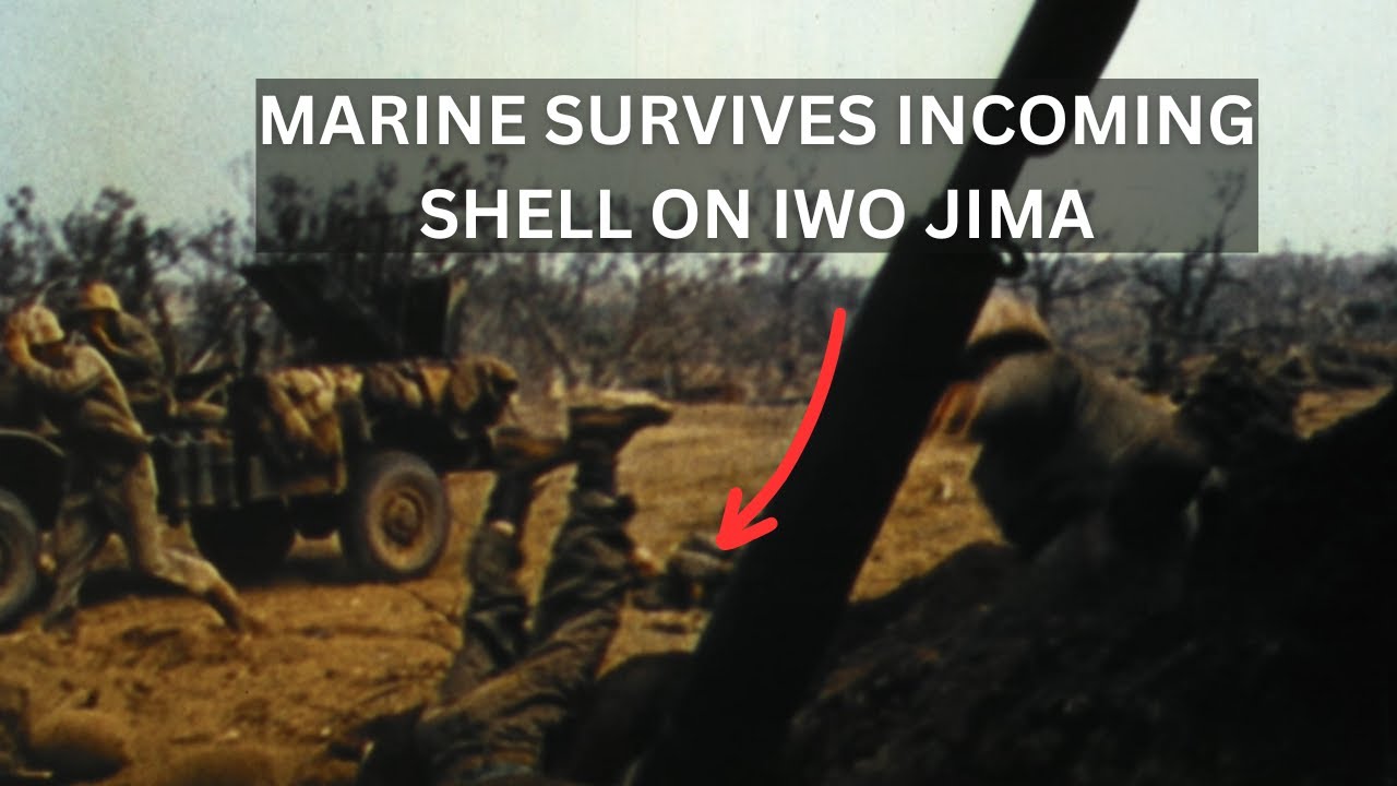 US Marine Survives Incoming Shell Caught on Film at Iwo Jima - YouTube