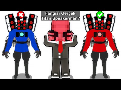 HANGİSİ GERÇEK TITAN SPEAKERMAN ❓ - Minecraft
