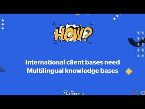 How create a multi-lingual knowledge base with Zoho Desk: a step-by-step demonstration - YouTube