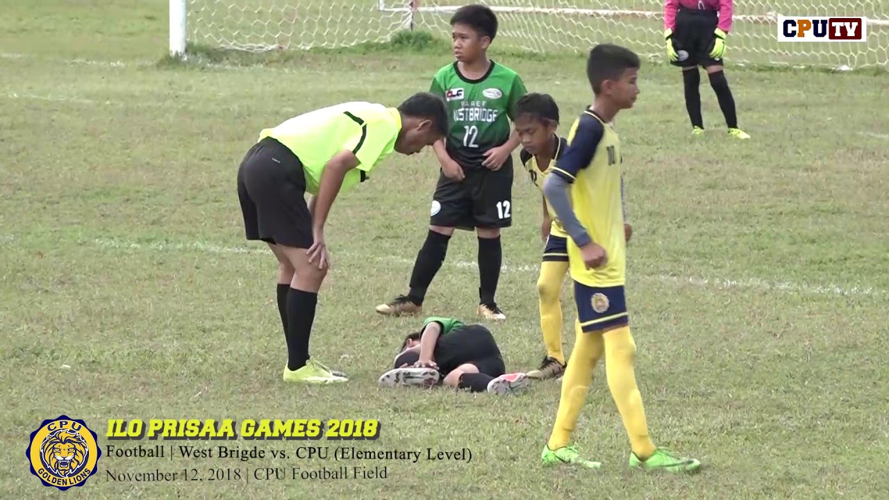 ILOPRISAA GAMES 2018: Football | CPU vs. West Bridge (Elementary) - YouTube