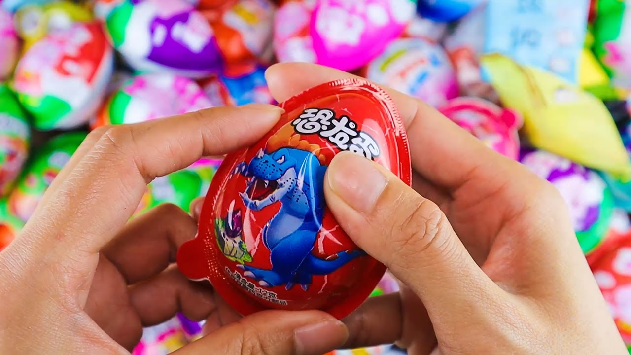 100 Open New Kinder Joy Surprise Eggs | ASMR Satisfying video | A Lot ...
