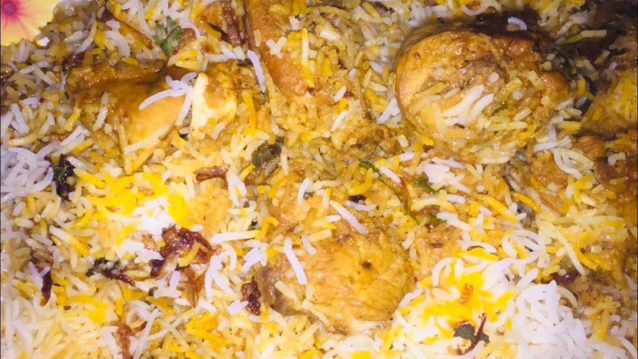 Chicken Biryani With Pakki Akhni / Hyderabadi Pakki Akhni Ki Chicken ...