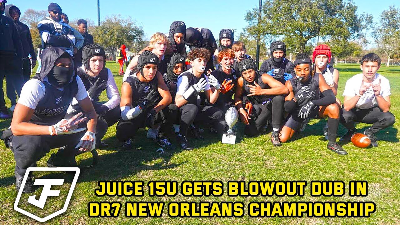 7on7 Football Highlights | Juice 15u Dominates at DR7 New Orleans ...