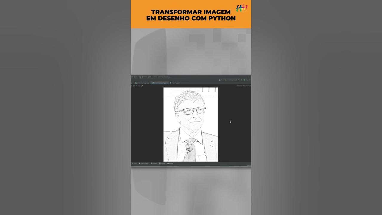 Transformando imagem em desenho com Python | #shorts - YouTube