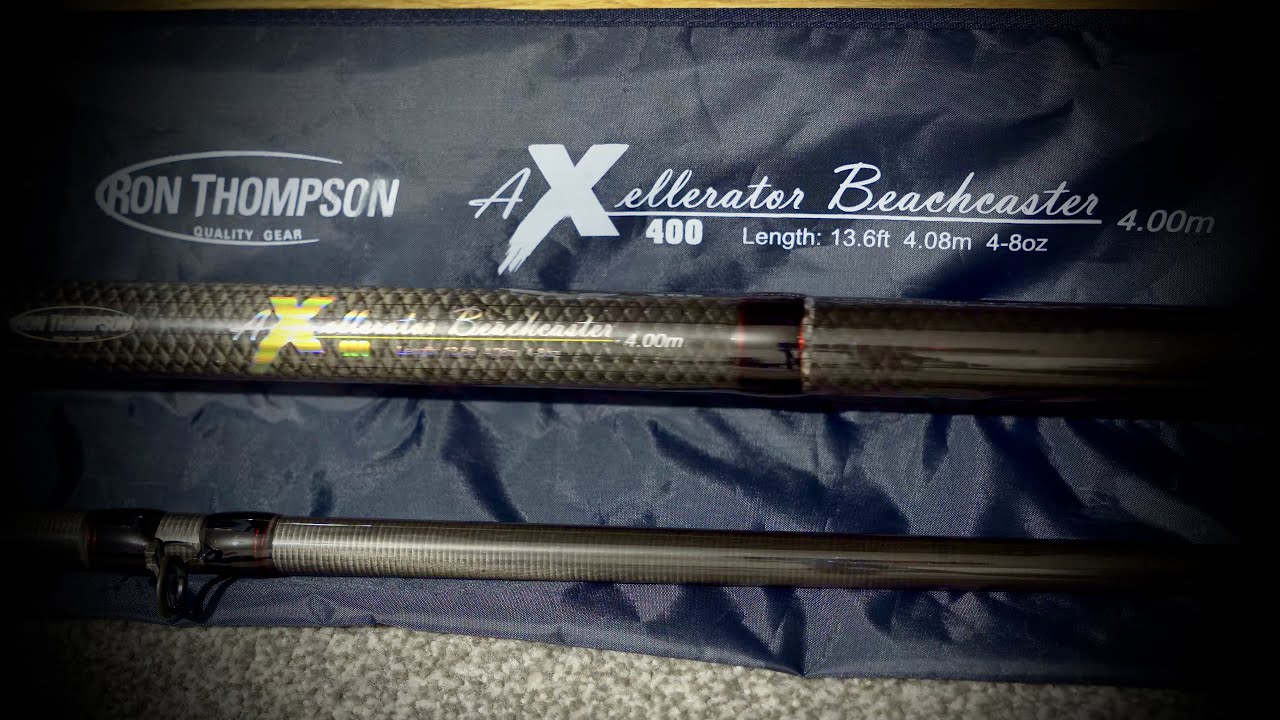 Ron Thompson Axellerator Beachcaster Rod - First Cast - YouTube