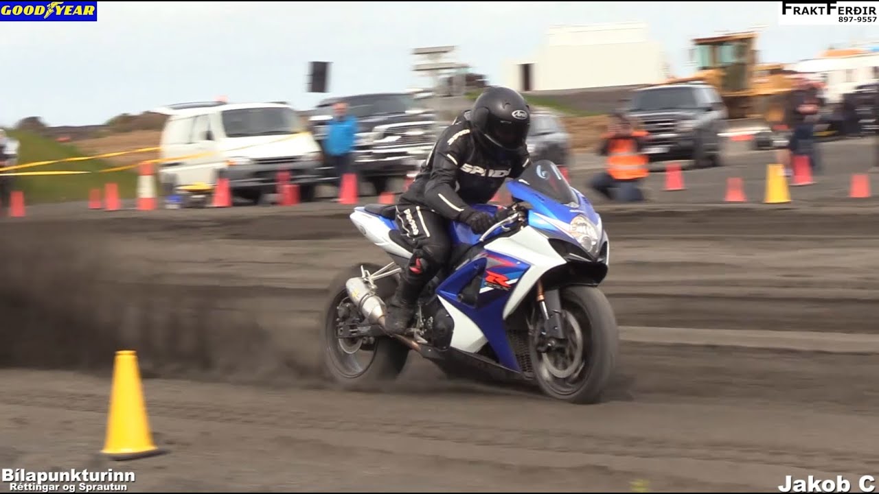 Sand Drag Racing Iceland 2020! 1st round - Motorcycles - YouTube