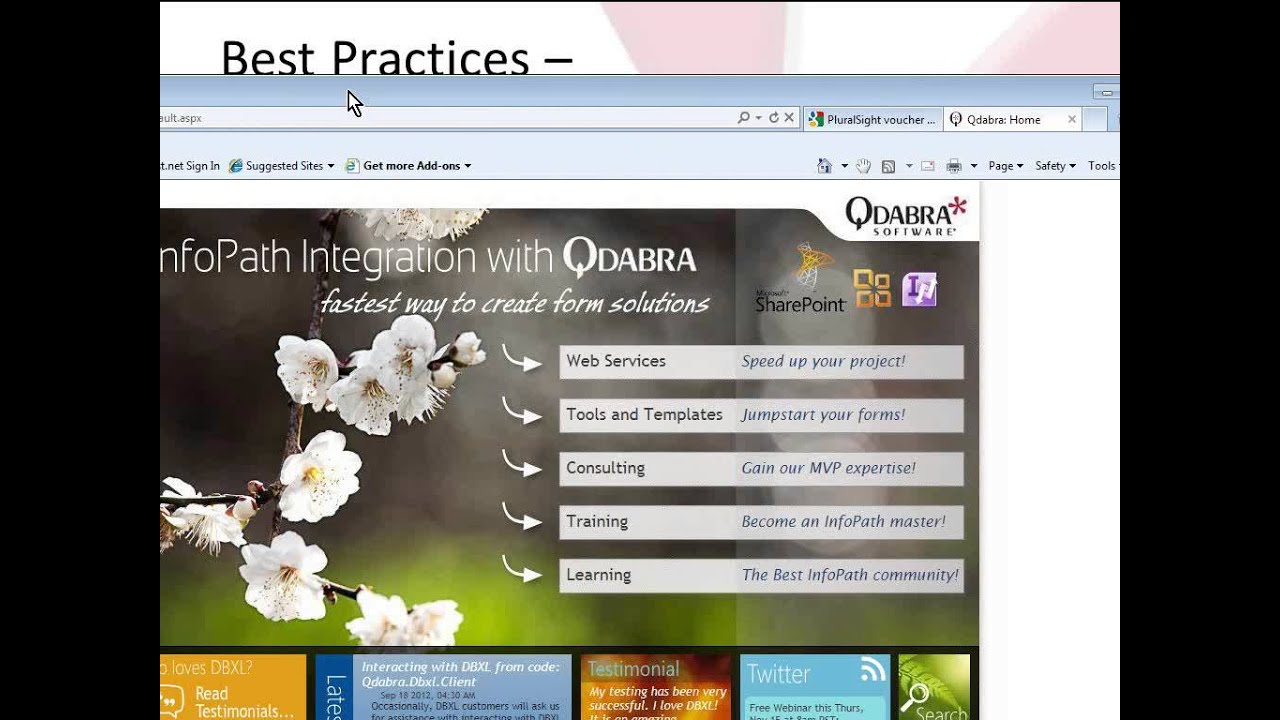 InfoPath: e-form Best Practices - InfoPath Solutions - YouTube