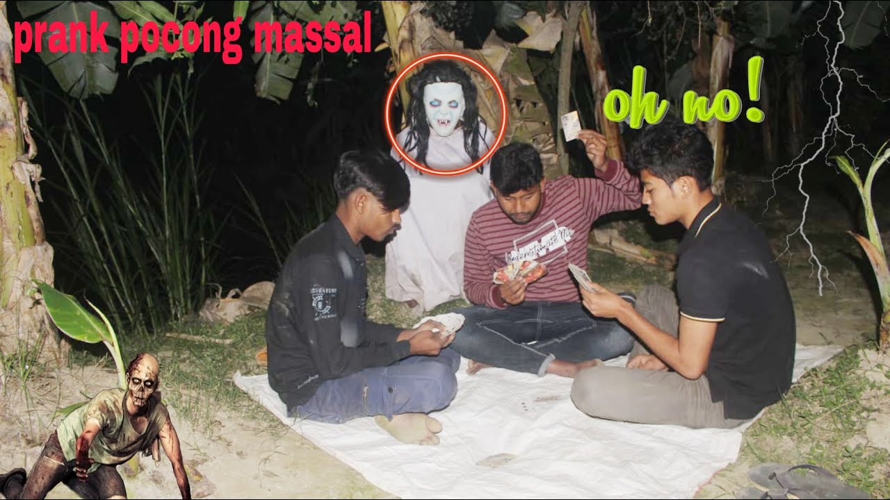 Prank Pocong Massal Fresh Edition || Prank Terbaru Bikin Ngakak || Surrounded By Crazy Ghost ...