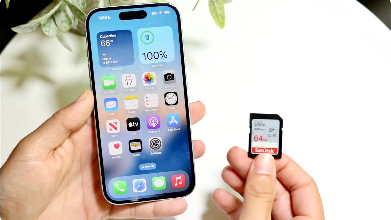 How To Plug In SD Card Inside Of iPhone! (2024) - YouTube