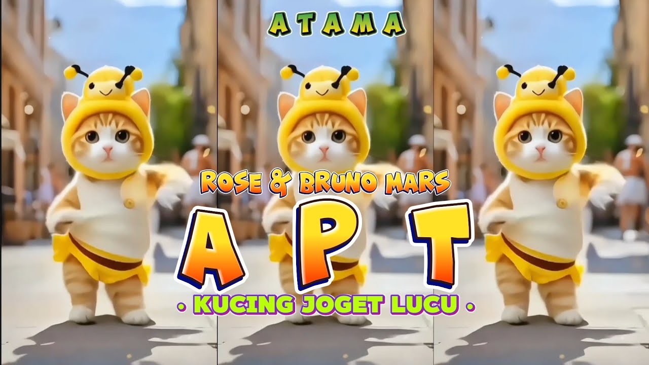 APT ROSE & BRUNO MARS VERSI KUCING LUCU JOGET TERBARU - YouTube
